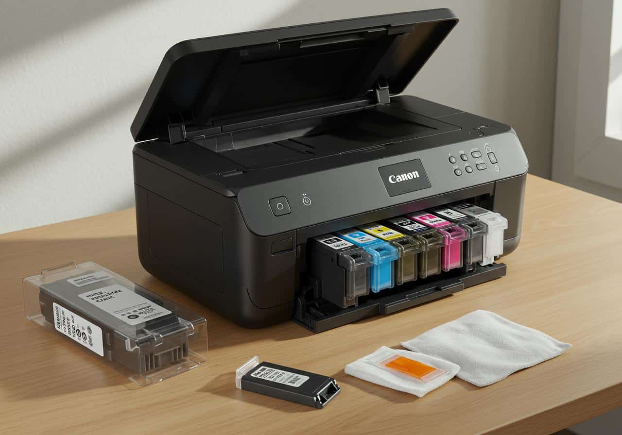 Comment changer cartouche encre Canon Pixma en 6 étapes