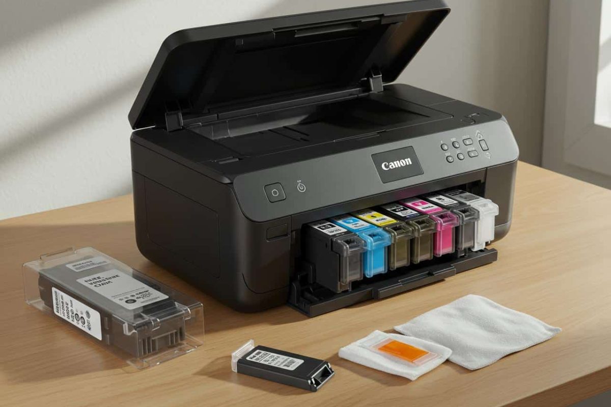 Comment changer cartouche encre Canon Pixma en 6 étapes